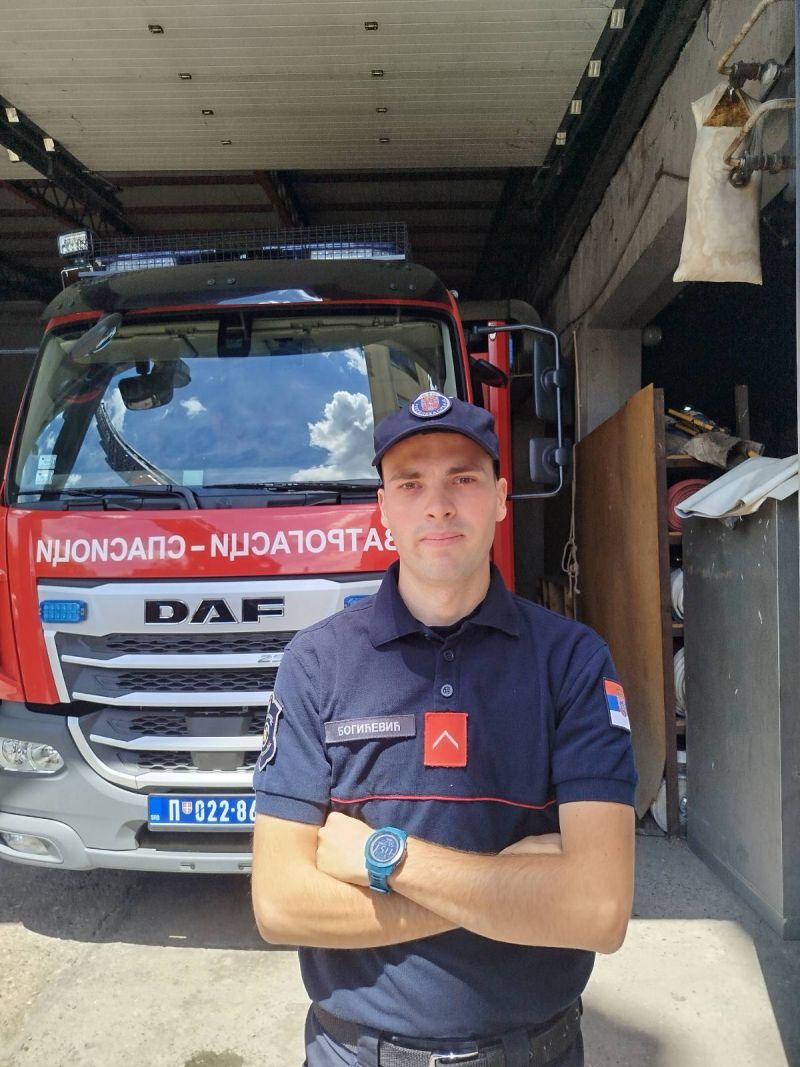 Mladi vatrogasac Luka Bogićević postao heroj dana - Glas Podrinja